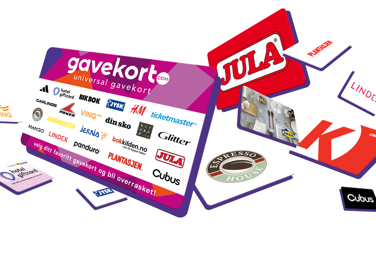 Kjøp dine favorittgavekort enkelt og trygt på Gavekort.com
